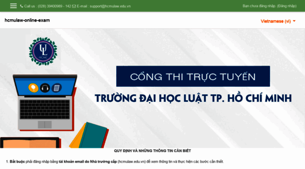 thionline.hcmulaw.edu.vn - Cổng thi trực tuyến - Trường Đ... - Thi ...