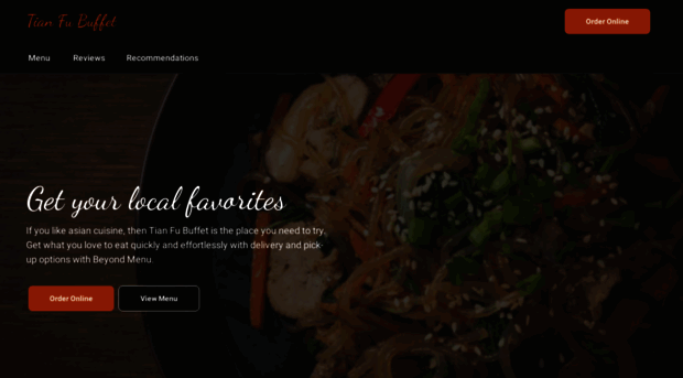 tianfubuffet.com - Order Authentic Chinese Online... - Tian Fu Buffet