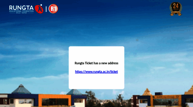 ticket.rungta.ac.in - Rungta Educational Foundation ... - Ticket Rungta