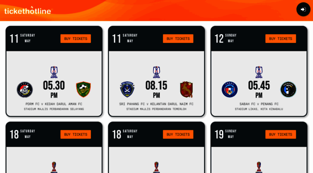 ticket.tickethotline.com.my - Bola Malaysia - eTicketing - Ticket ...