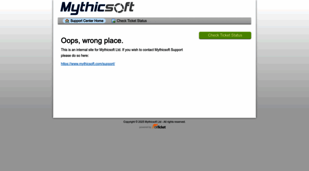 ticketdesk.mythicsoft.com - Customer Support - Ticketdesk Mythicsoft