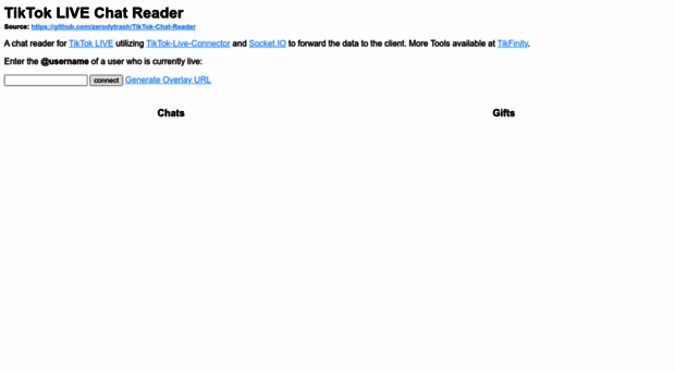tiktok-chat-reader.zerody.one - TikTok LIVE Chat Reader (Demo) - Tik Tok Chat Reader Zerody