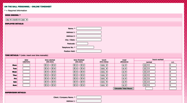 timesheet.ontheballpersonnel.com.au - On The Ball Personnel - Online ...