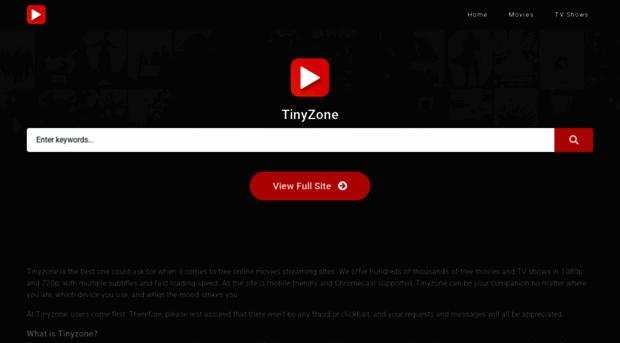 tinyzonetv.stream - TinyZone - Watch Free Movies o... - Tiny Zone Tv