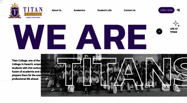 titan.edu.pk - A-Levels College in Karachi | ... - Titan