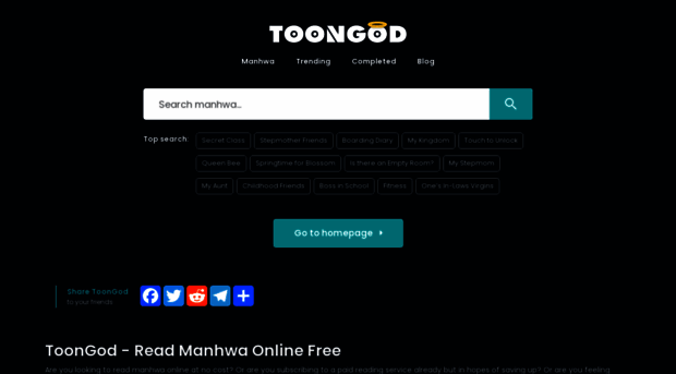 Toongod Read Korean Manhwa I Toon God