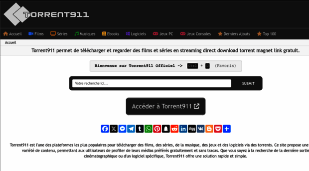 torrent911.ke - Torrent911: Plateforme de Télé... - Torrent911