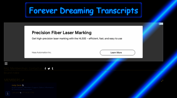 transcripts.foreverdreaming.org - Transcripts - Forever Dreaming ...