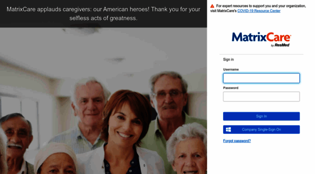 trilogyhs.matrixcare.com - MatrixCare Login - Trilogyhs Matrix Care