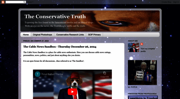 truthbeagle.blogspot.com - The Conservative Truth - Truth Beagle Blogspot