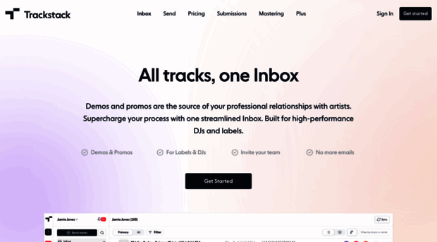 tstack.app - Trackstack: The inbox for high... - Tstack