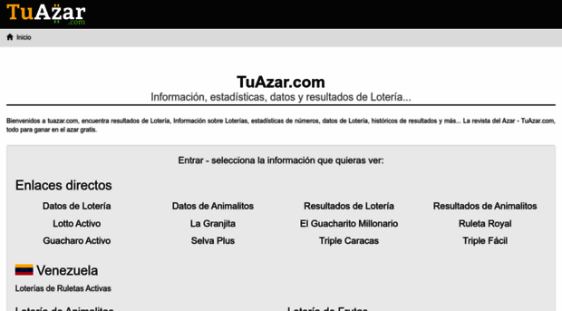 tuazar.com - Información de Loterías « TuAz... - Tu Azar