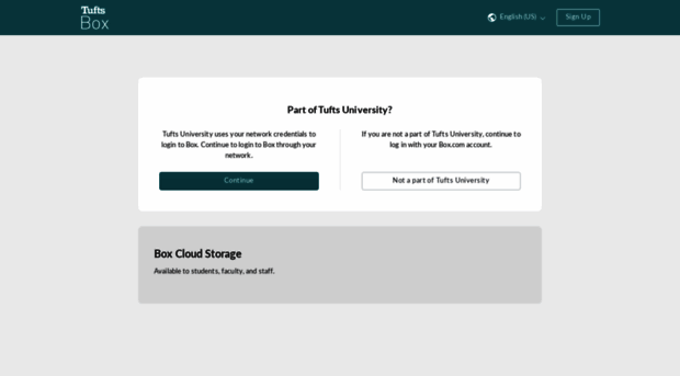 tufts.app.box.com - Box | Login - Tufts App Box