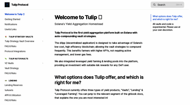 tulip-protocol.gitbook.io - Welcome to Tulip - Tulip Protocol Gitbook
