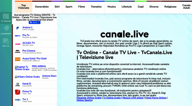 tvcanale.live - TV Online - TVCanale.live - Ca... - TVCanale