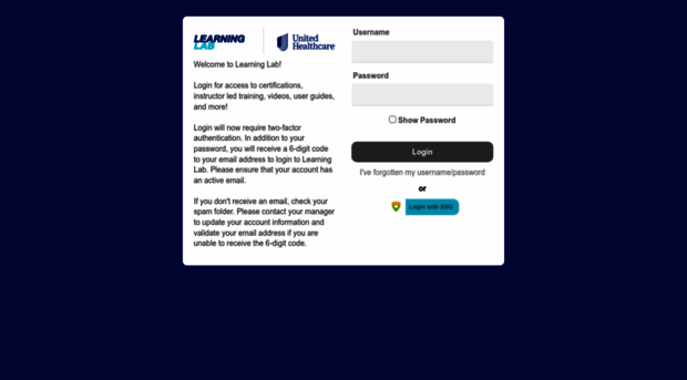 uhclearninglab.litmos.com - Learning Lab - Secure login - Uhc Learning ...