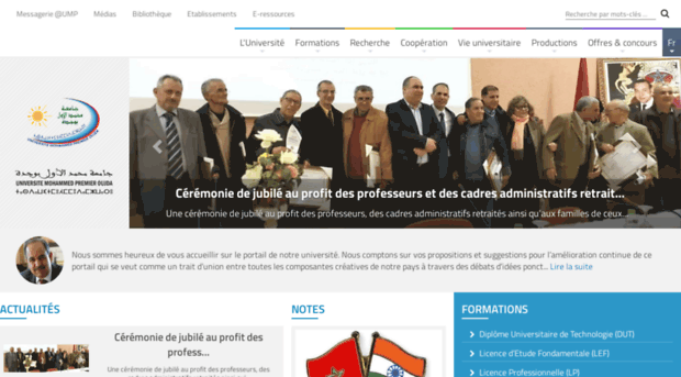 ump.ac.ma - UMP - Université Mohammed Prem... - UMP Ac