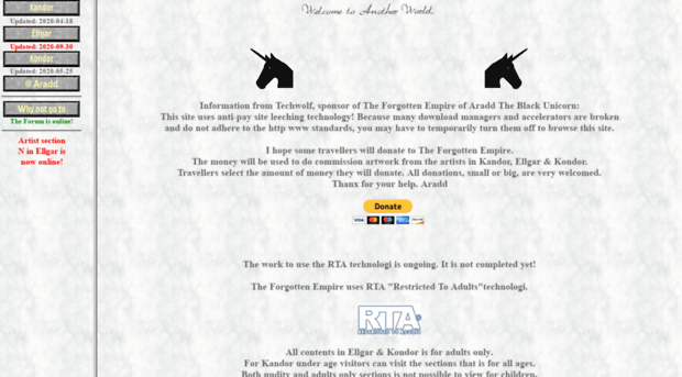 unicorn.wereanimal.net - Aradd The Black Unicorn - Unicorn Wereanimal