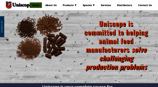 uniscopeinc.com - Animal Feeds | Pellet Binders ... - Uniscope Inc