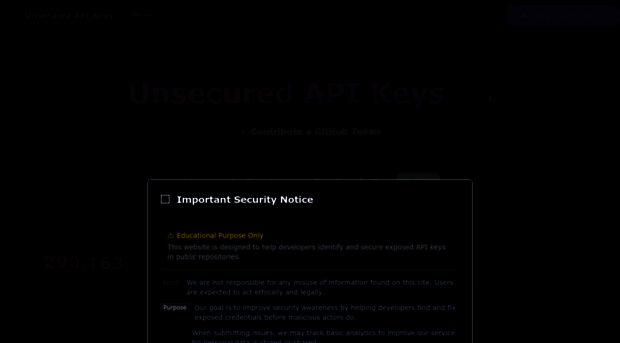 unsecuredapikeys.com - Unsecuredapikeys