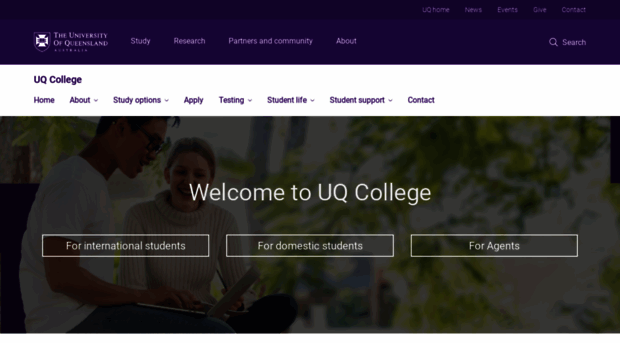 uqcollege.uq.edu.au - UQ College - University of Que... - UQ College