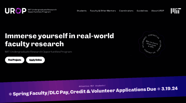 urop.mit.edu - MIT UROP – Undergraduate Resea... - UROP MIT