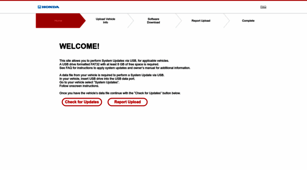 usb.honda.com - OTA USB Website - USB Honda