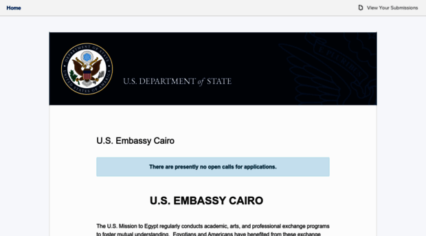 usembassycairo.submittable.com - U.S. Embassy Cairo Application... - U ...
