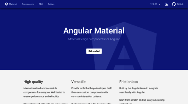 Angular Material Ui Component V 12 Material Angular