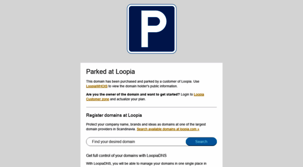 ventrac.se - Parked at Loopia - Ventrac