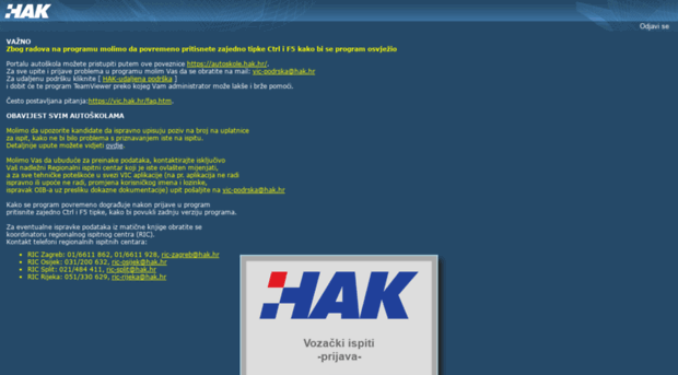 vic.hak.hr - HAK-Prijave ispita - Vic HAK