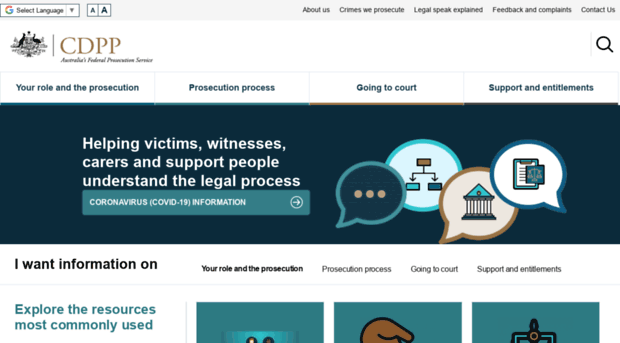 victimsandwitnesses.cdpp.gov.au - Front Page | CDPP - Victims an ...