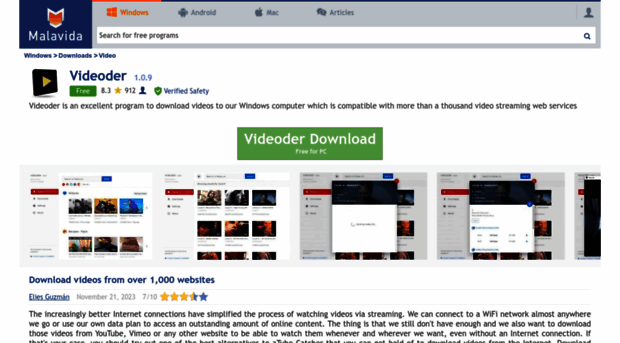 videoder.en.malavida.com - Videoder 1.0 - Download for PC... - Videoder ...