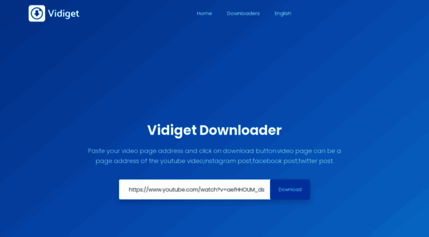 vidiget.com - Vidiget video downloader - eas... - Vidiget