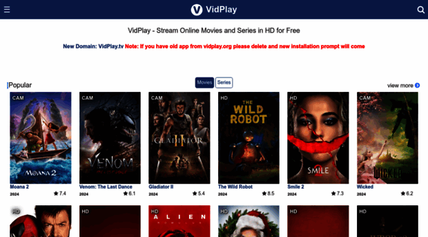 vidplay.tv - VidPlay - Stream Movies and Se... - Vid Play