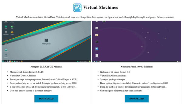 virtual-machines.github.io - Virtual Machines - VirtualBox ... - Virtual Machines Github