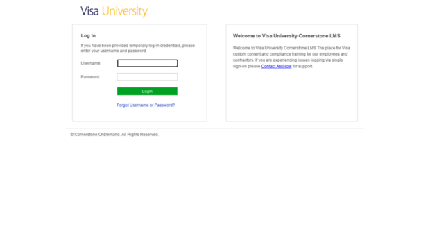 visalms.csod.com - Visa University LMS - Visa LMS Csod