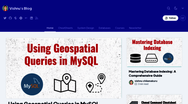 vishnu.hashnode.dev - Vishnu's Blog - Vishnu Hashnode