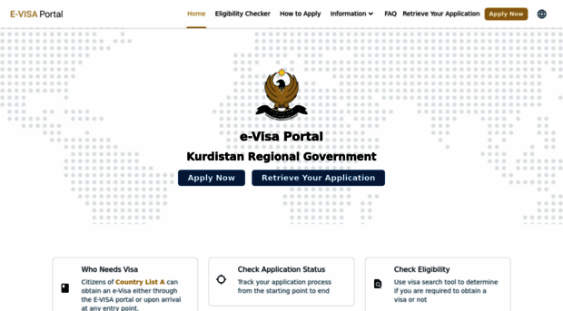 visit.gov.krd - e-Visa Portal - Visit Gov