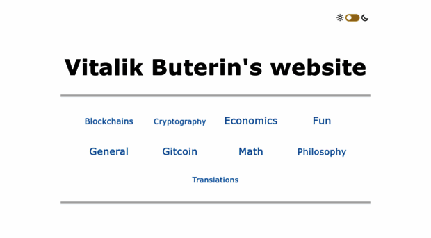 vitalik.eth.link - Vitalik Buterin's website - Vitalik Eth