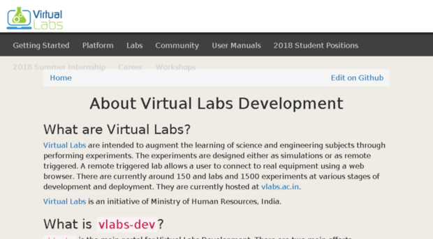 vlabs-dev.vlabs.ac.in - About Virtual Labs Development - V Labs Dev