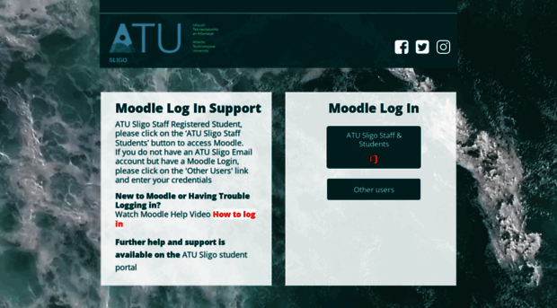 vlesligo.atu.ie - Log in to the site | ATU Sligo - Vle Sligo ATU