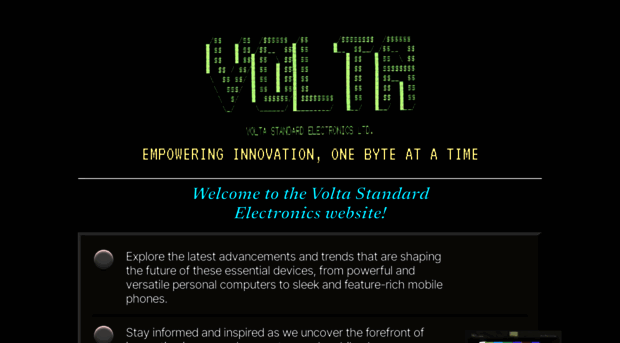 voltastandardelectronics.com - Volta Standard Electronics - H ...
