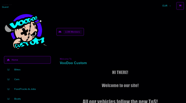 voodoocustom.tebex.io - VooDoo Custom | Welcome - Voo Doo Custom Tebex