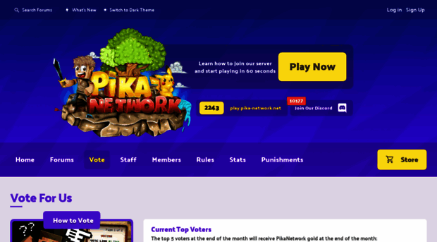 vote.pika-network.net - PikaNetwork - Vote Pika Network