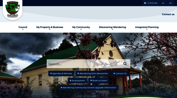 wandering.wa.gov.au - Home » Shire of Wandering - Wandering Wa Gov