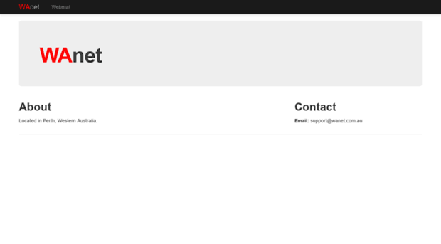 wanet.com.au - WAnet - Welcome - WAnet