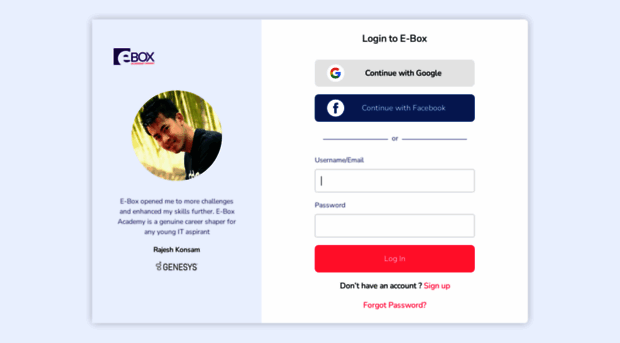 wapp.e-box.co.in - E-Box Login - Wapp E Box