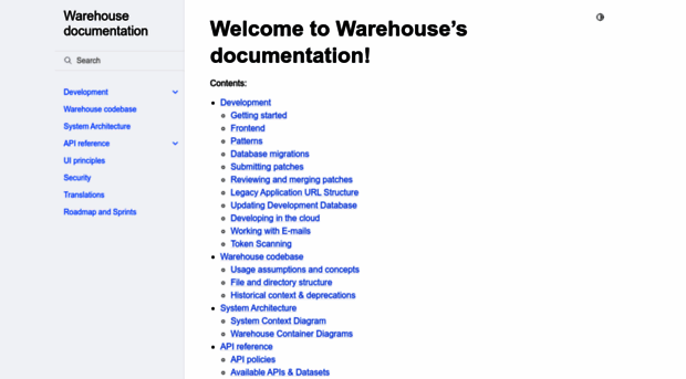warehouse.pypa.io - Warehouse documentation - Warehouse Pypa
