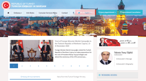 warsaw.emb.mfa.gov.tr - T.C. Dışişleri Bakanlığı - Tur... - Warsaw Emb Mfa